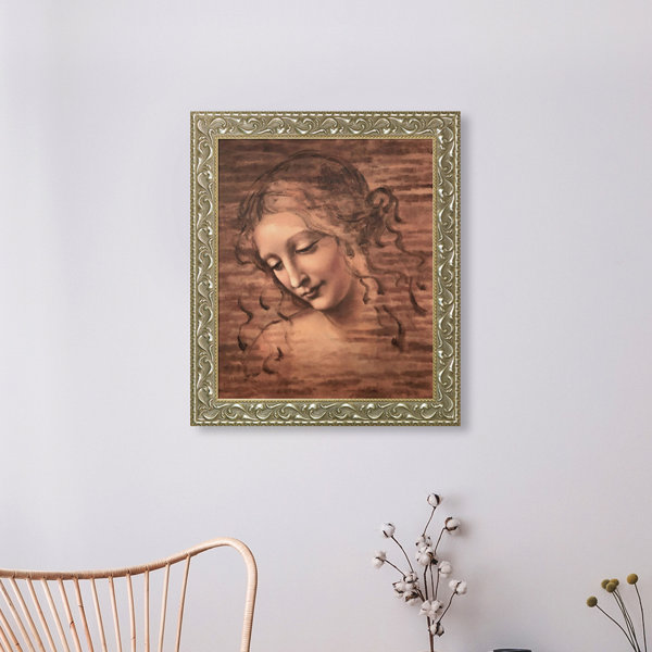 Vault W Artwork Female Head (La Scapigliata) Frame Painting Print on Canvas | Wayfair